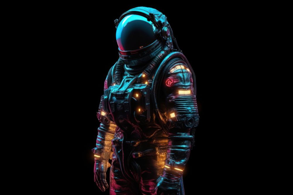 Astronaut glowing adult space. | Premium Photo Illustration - rawpixel