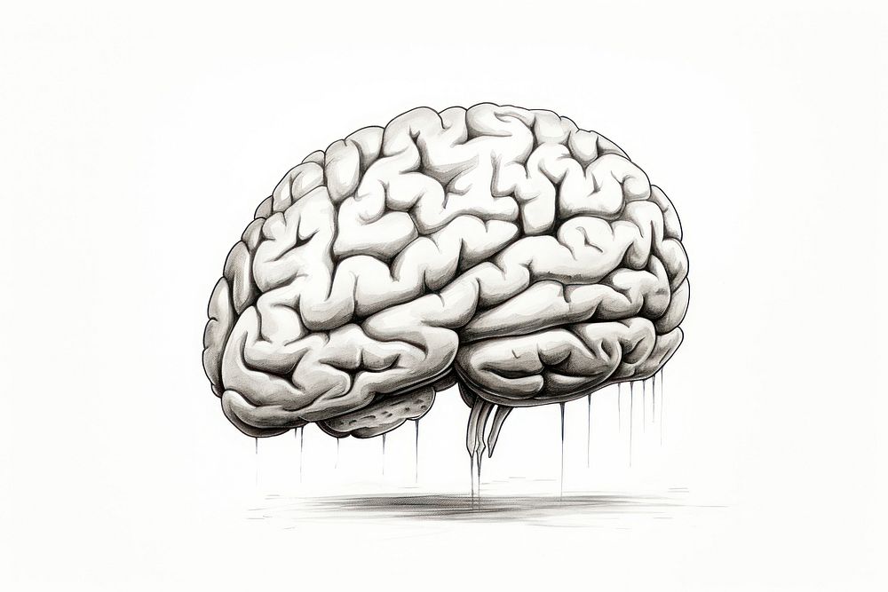 Brain drawing sketch brain. AI | Premium Photo Illustration - rawpixel