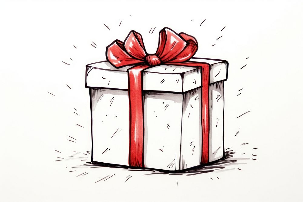Gift box gift drawing art. | Premium Photo Illustration - rawpixel