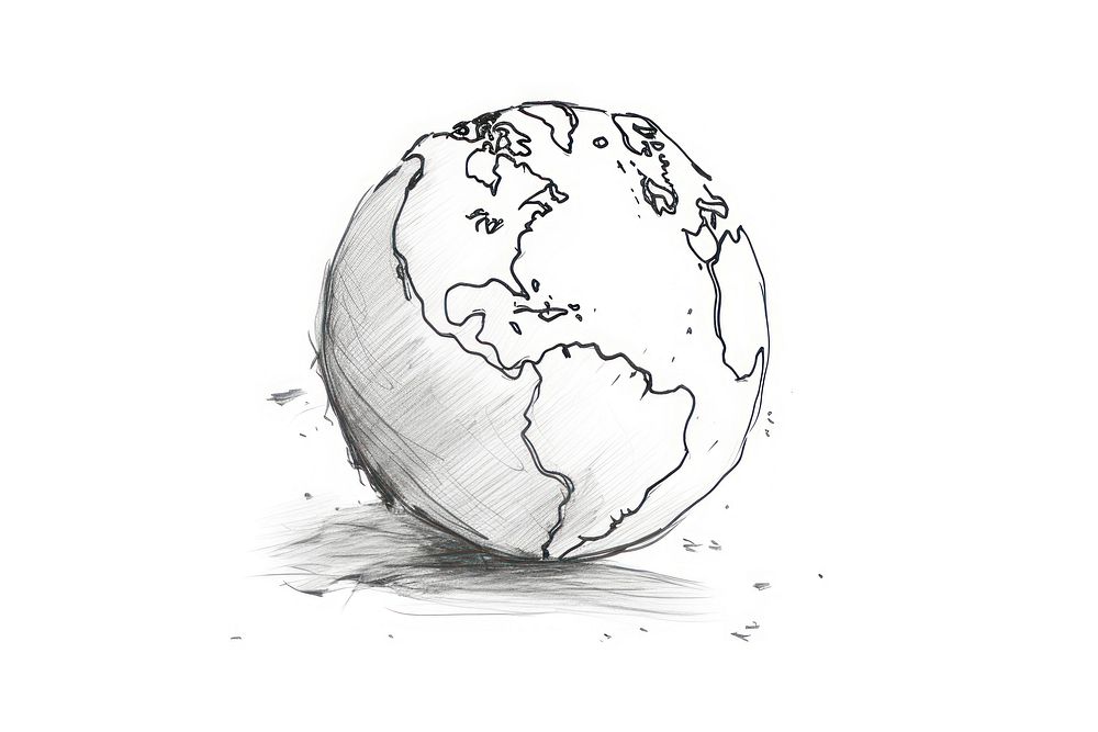 Earth drawing planet sketch. AI | Free Photo Illustration - rawpixel