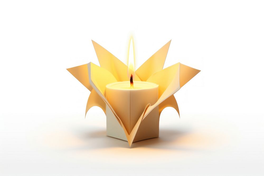 Candle candle origami paper. | Free Photo Illustration - rawpixel