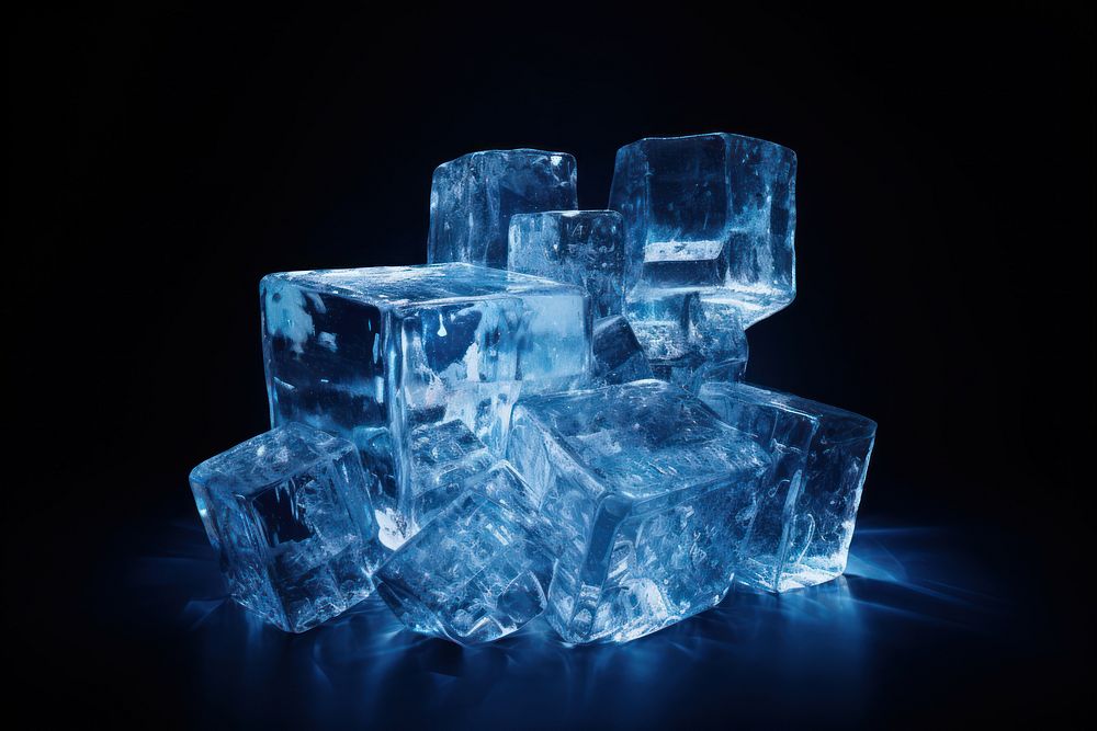 Computer ice crystal mineral. AI | Free Photo Illustration - rawpixel