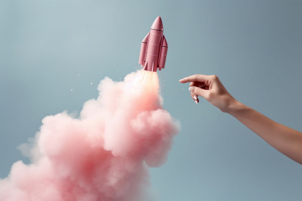 Rocket rocket hand spacecraft. | Free Photo - rawpixel