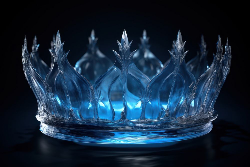 Crown crown crystal blue. AI | Premium Photo Illustration - rawpixel