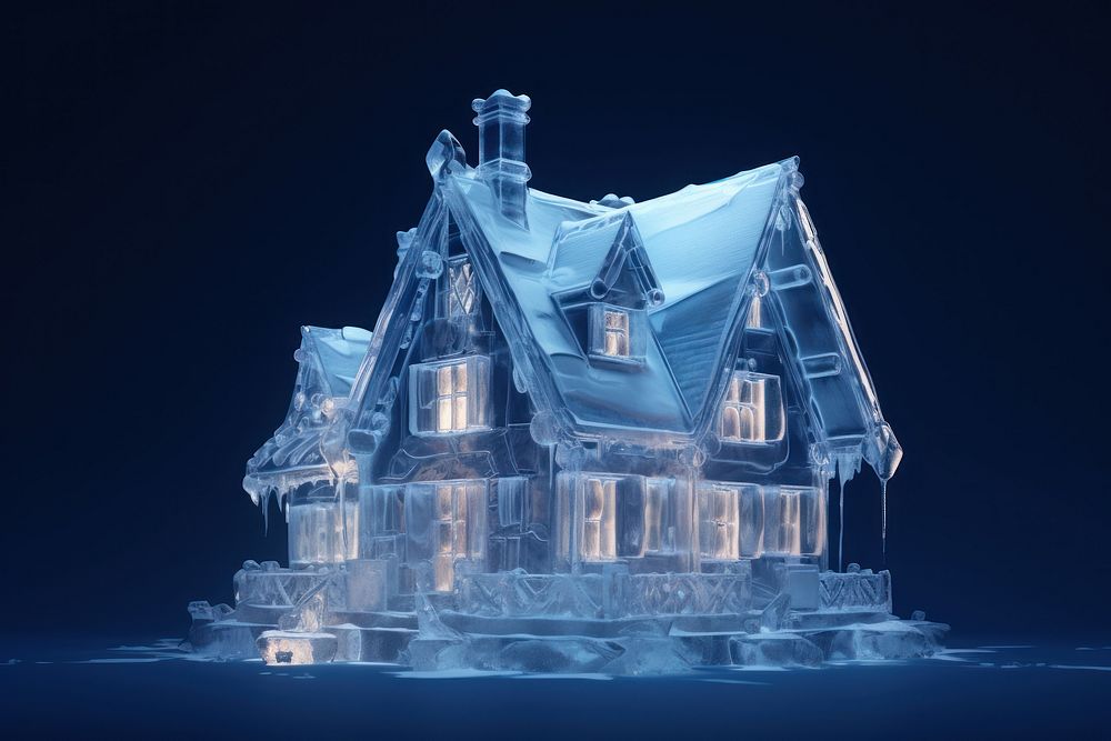 House ice architecture building. AI | Free Photo Illustration - rawpixel
