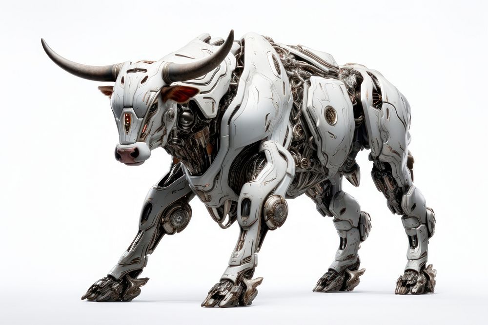 Cyborg ox livestock animal mammal. | Premium Photo - rawpixel