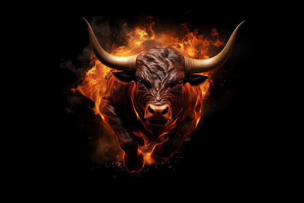 Bull buffalo burning cattle. | Free Photo - rawpixel