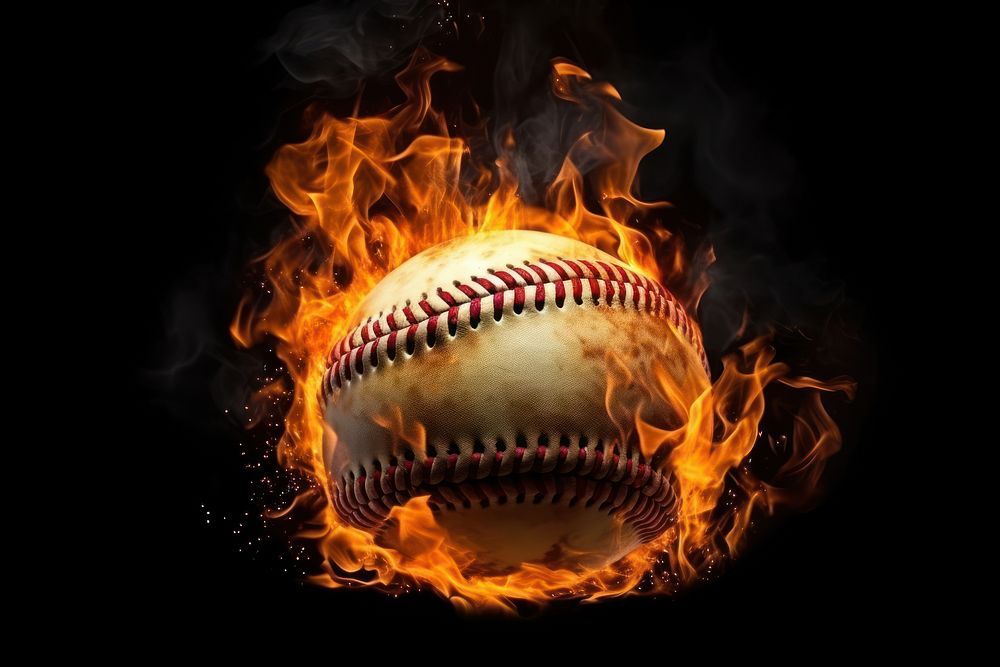 Baseball baseball fire softball. | Free Photo - rawpixel