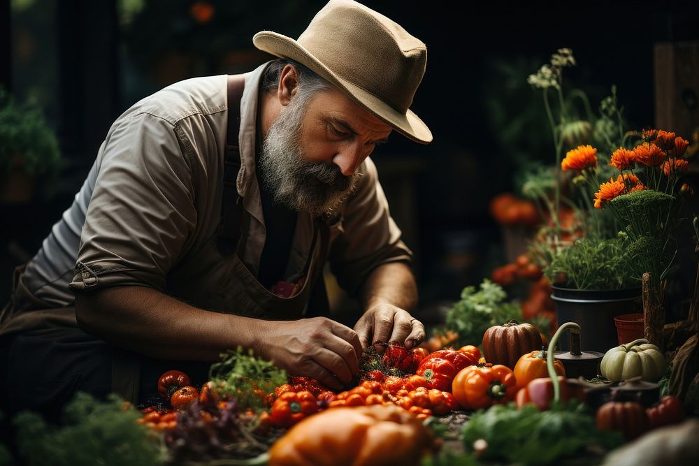 Harvesting gardening vegetable adult. AI | Free Photo - rawpixel