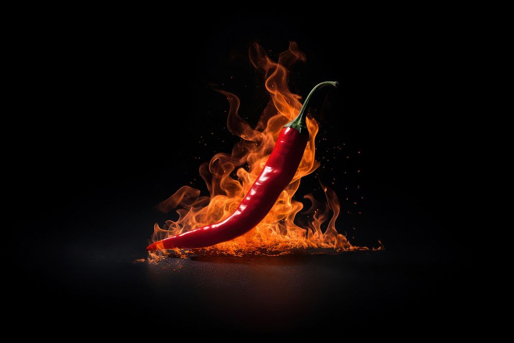 Red chilli fire vegetable burning. | Free Photo - rawpixel