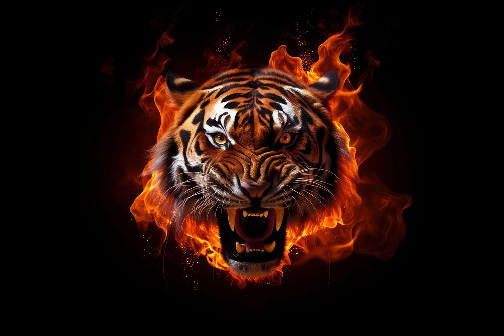 Tiger tiger burning fire. AI | Premium Photo - rawpixel