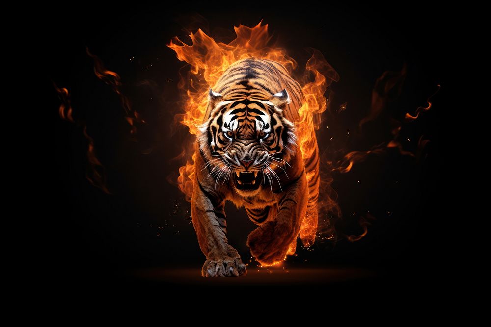 Tiger full body tiger wildlife | Free Photo - rawpixel