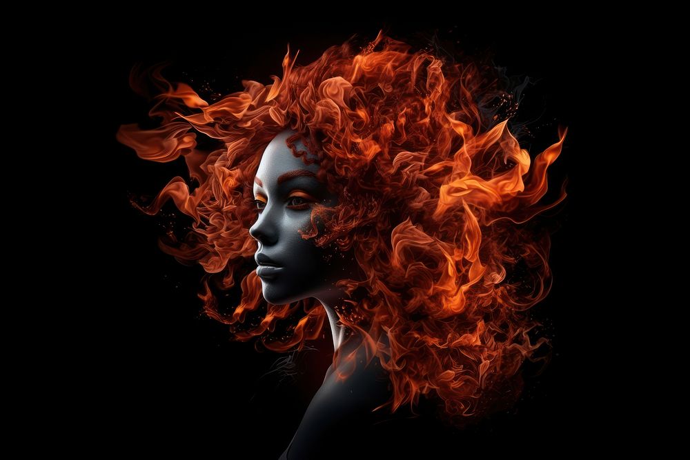 Women fire portrait burning. | Free Photo - rawpixel