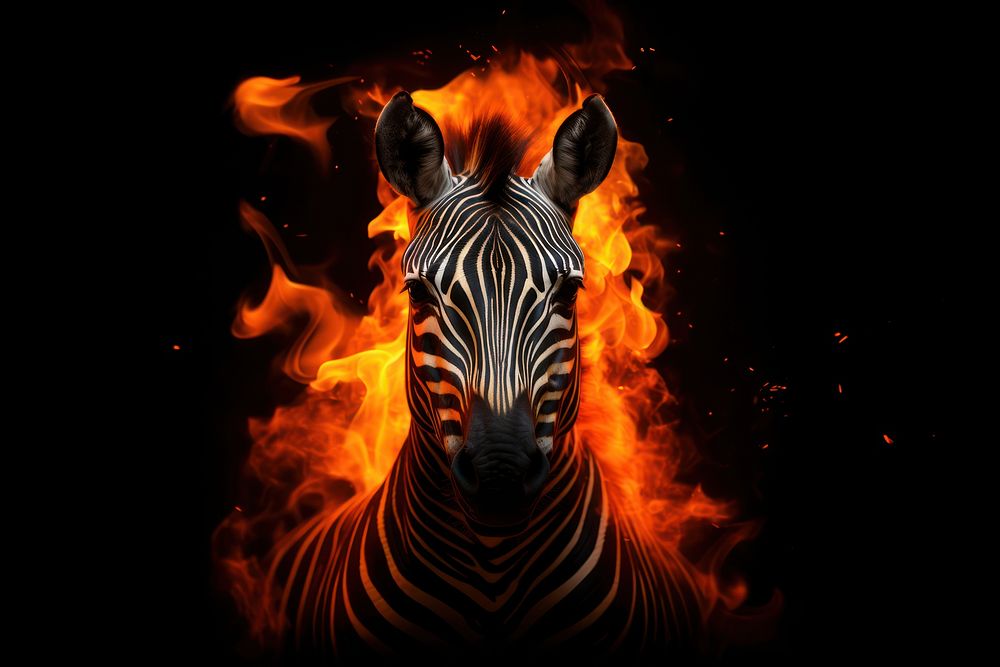 Zebra zebra fire wildlife. | Premium Photo - rawpixel