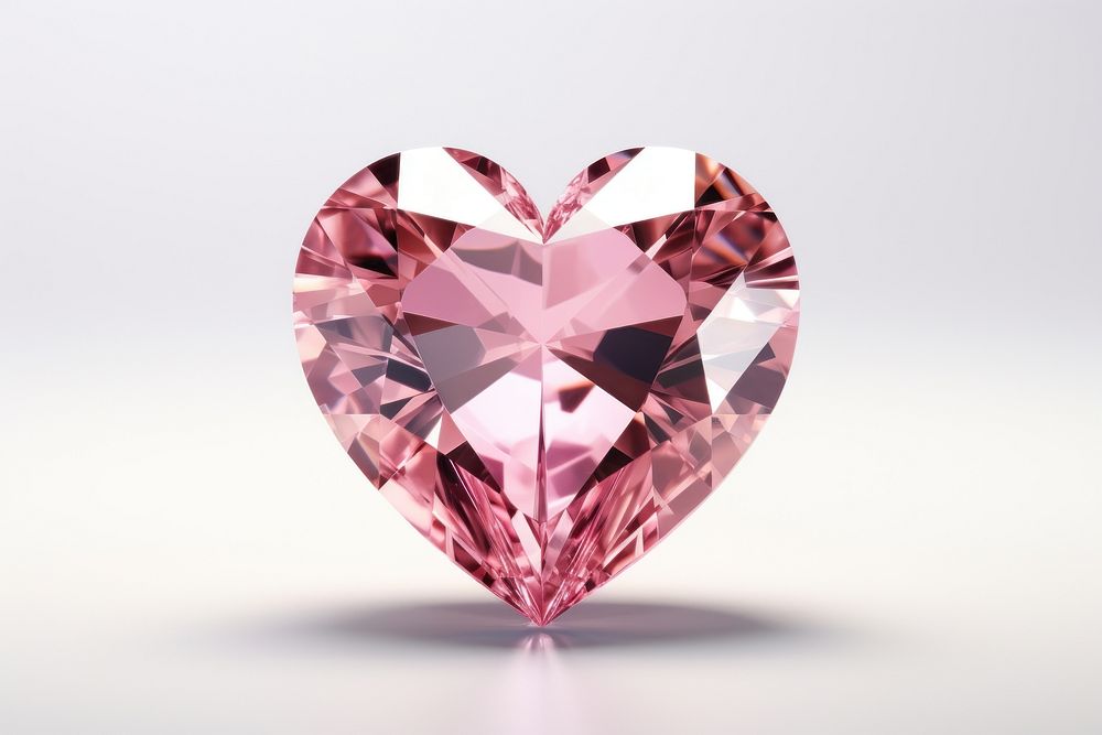 Pink heart shaped gem gemstone | Premium Photo Illustration - rawpixel