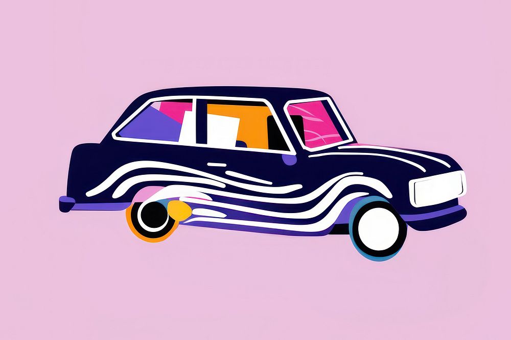 Car vehicle purple transportation. AI | Premium Photo Illustration ...
