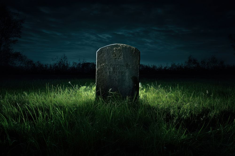 Blank unmarked tombstone outdoors cemetery | Premium Photo - rawpixel
