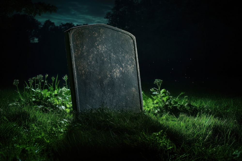 Blank unmarked tombstone outdoors cemetery | Free Photo - rawpixel