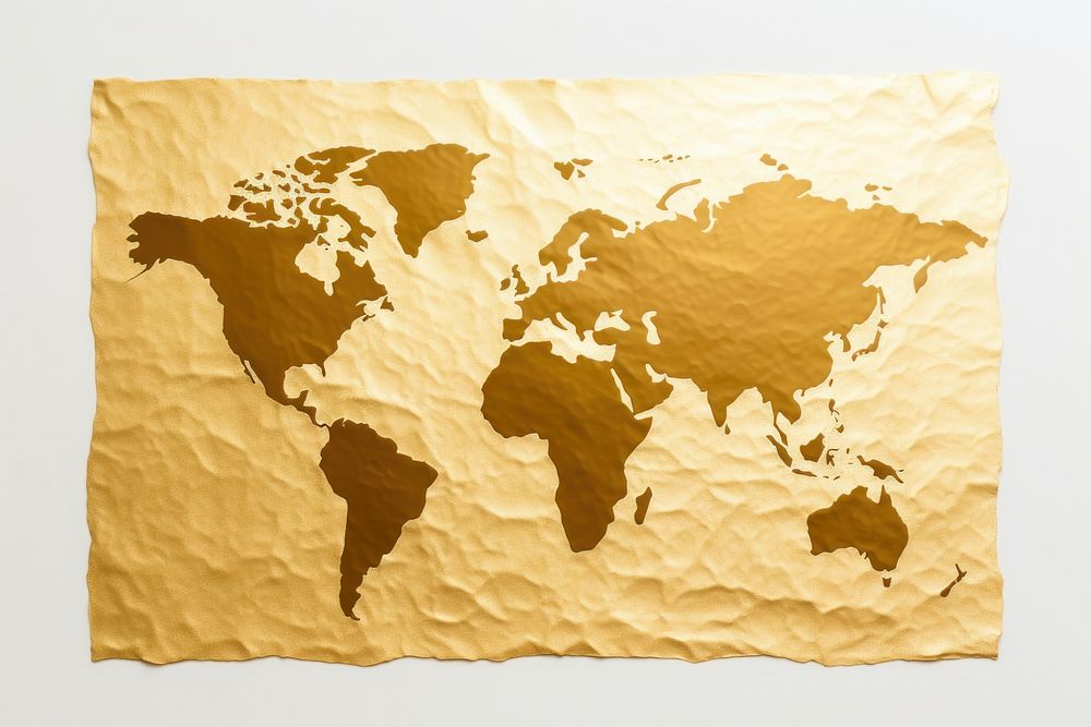 Earth paper map topography. AI | Premium Photo Illustration - rawpixel