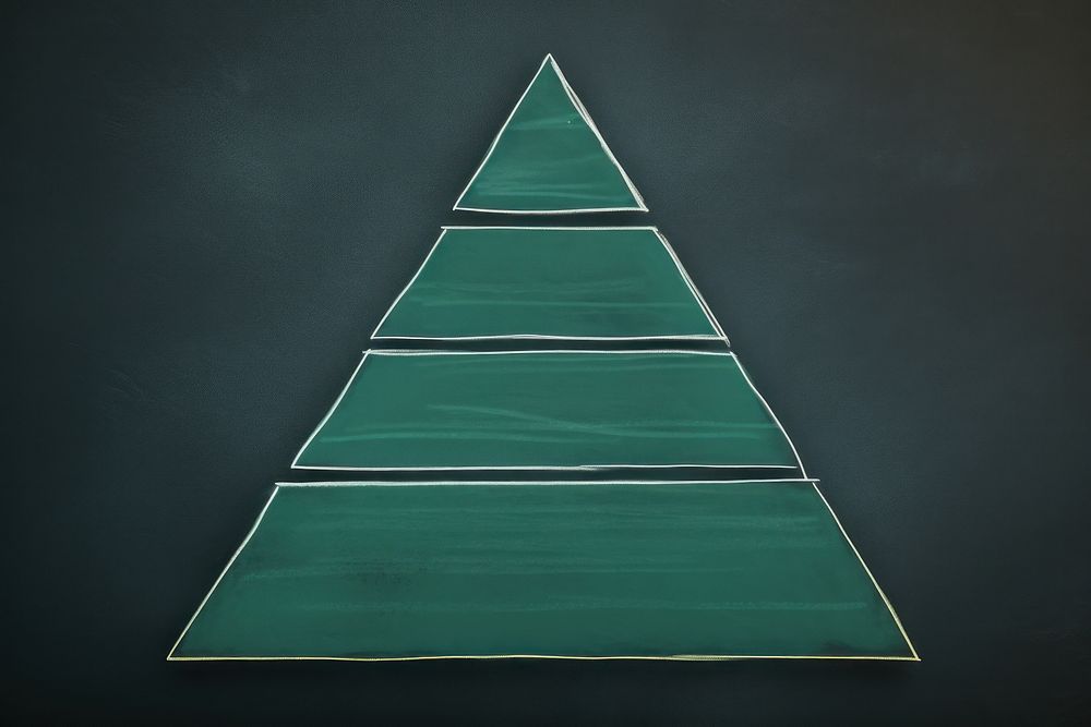 Pyramid chart board green transportation | Free Photo Illustration ...