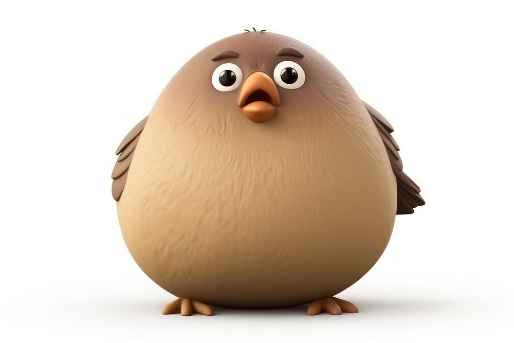 Cute fat bird cartoon animal | Free Photo Illustration - rawpixel