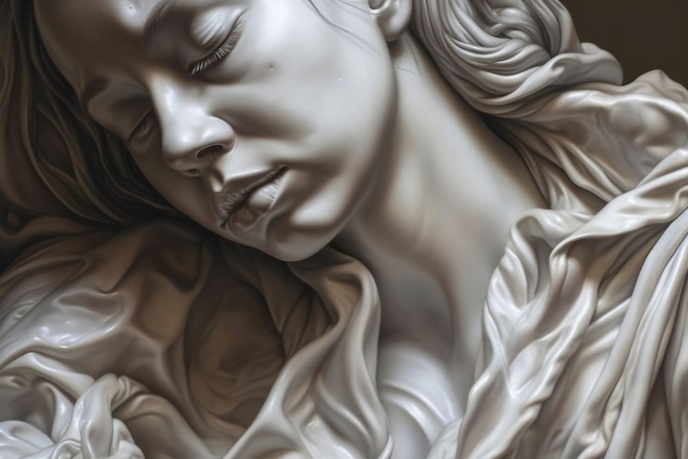 Close classic scrupture sculpture drawing | Premium Photo Illustration ...