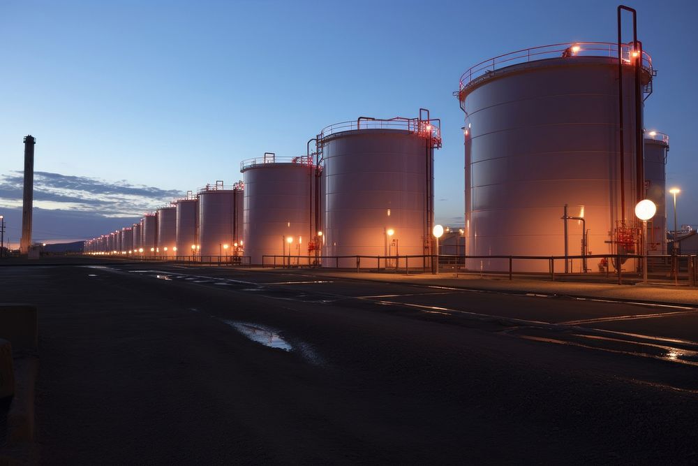 Oil storage architecture refinery factory. | Premium Photo - rawpixel