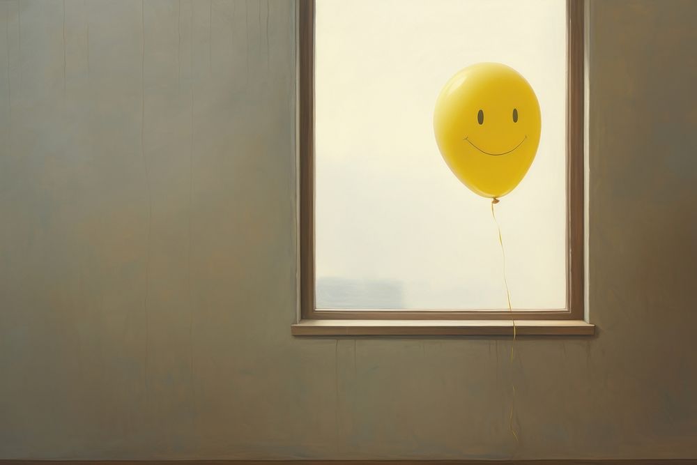 Balloon window smiley celebration. AI | Free Photo Illustration - rawpixel