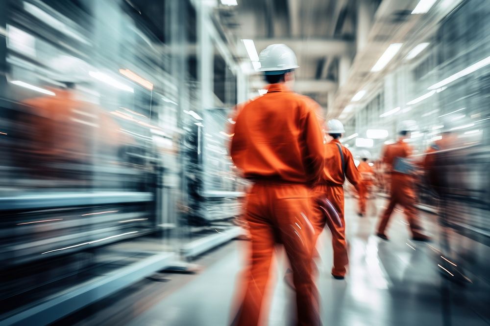 Factory workers walking adult architecture | Premium Photo - rawpixel