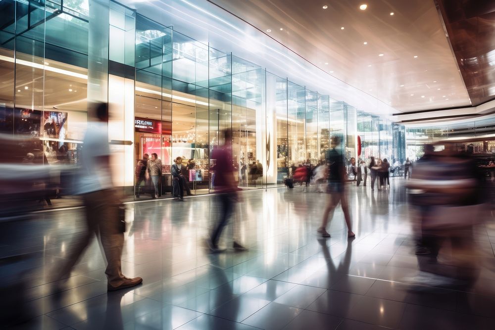 People shopping mall walking motion | Free Photo - rawpixel