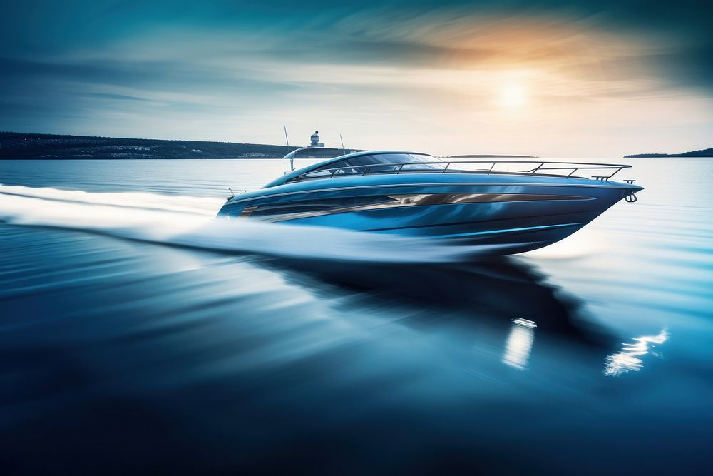 Boat speedboat vehicle boating. AI | Premium Photo - rawpixel
