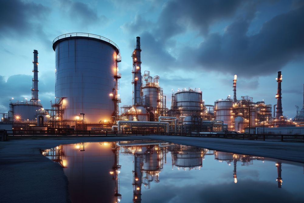 Oil Refinery refinery architecture vehicle. | Premium Photo - rawpixel