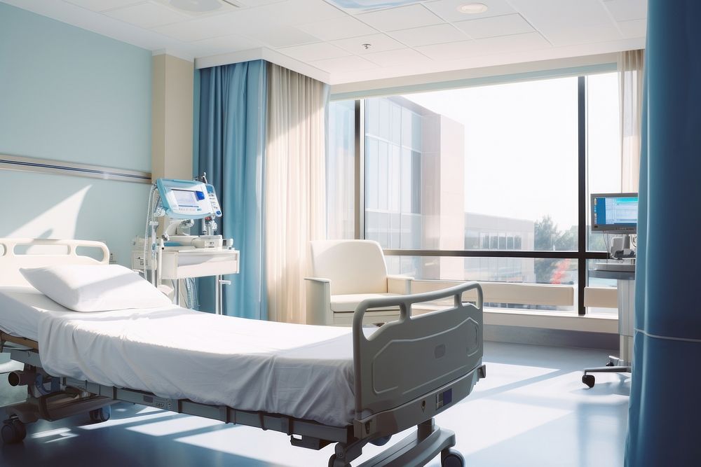 hospital room bed architecture furniture | Free Photo - rawpixel