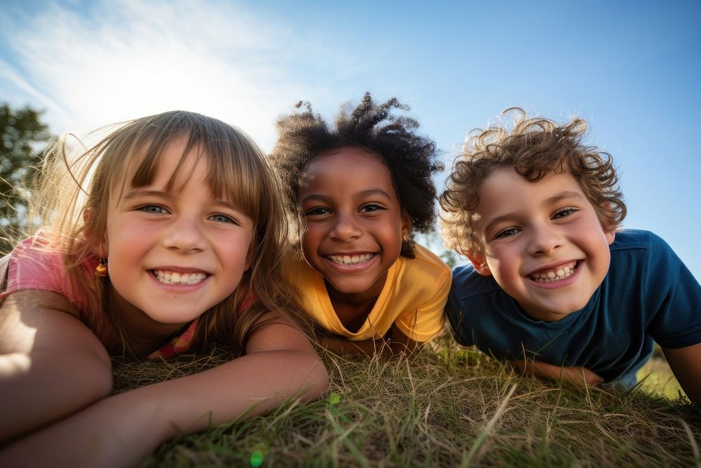 Laughing portrait smiling child. AI | Free Photo - rawpixel
