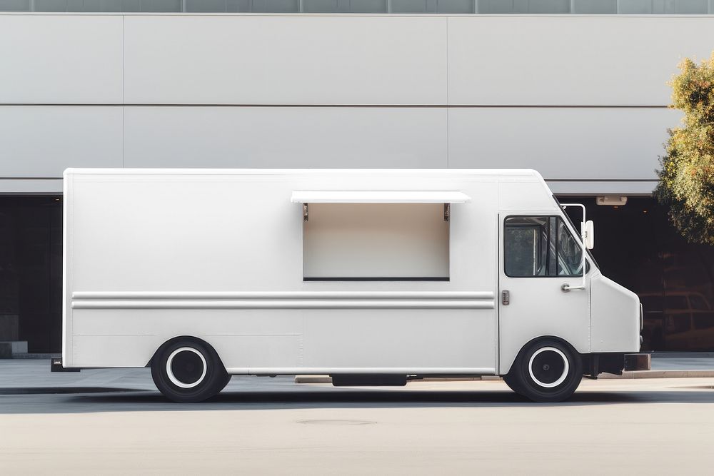 White food truck design space | Free Photo - rawpixel