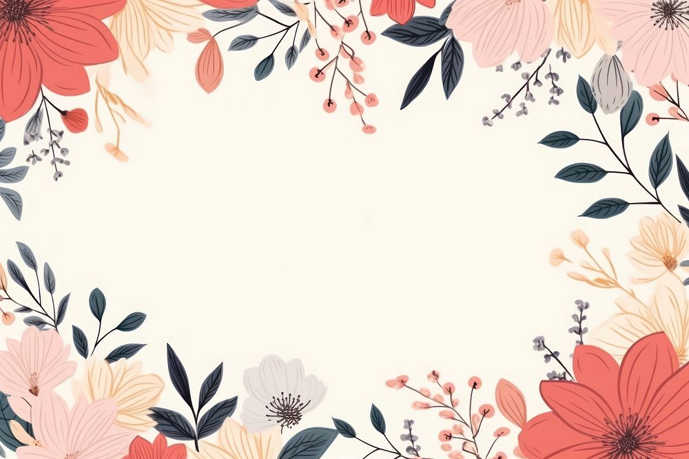 Flower backgrounds pattern plant. | Free Photo Illustration - rawpixel