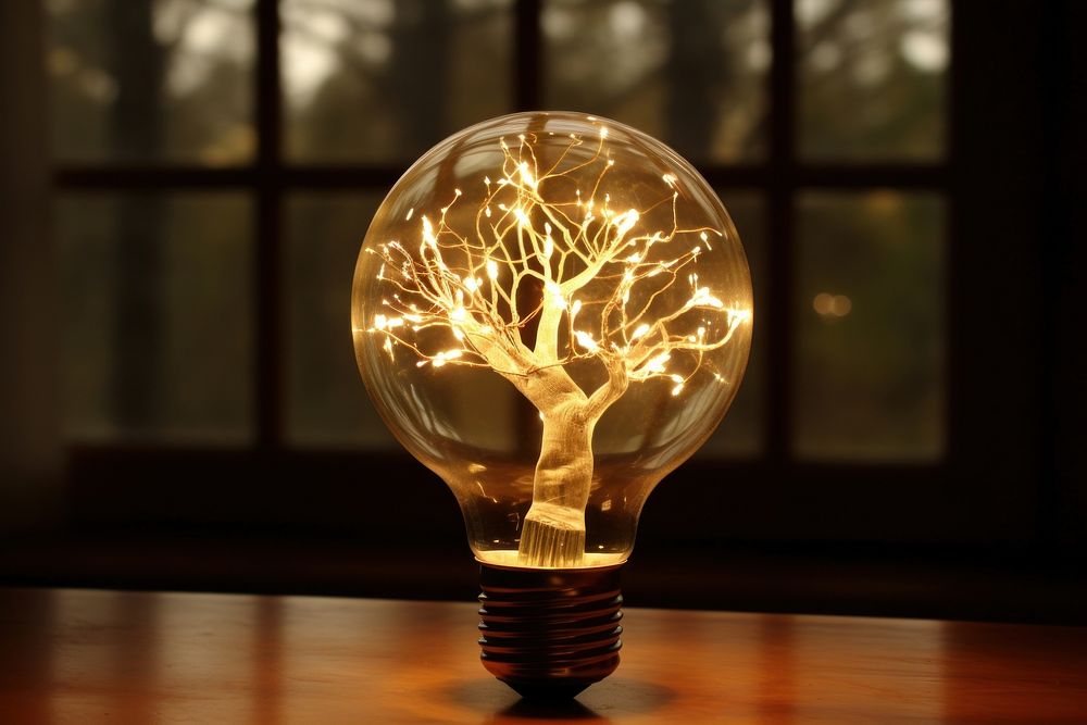 Light bulb tree lightbulb lamp | Free Photo - rawpixel
