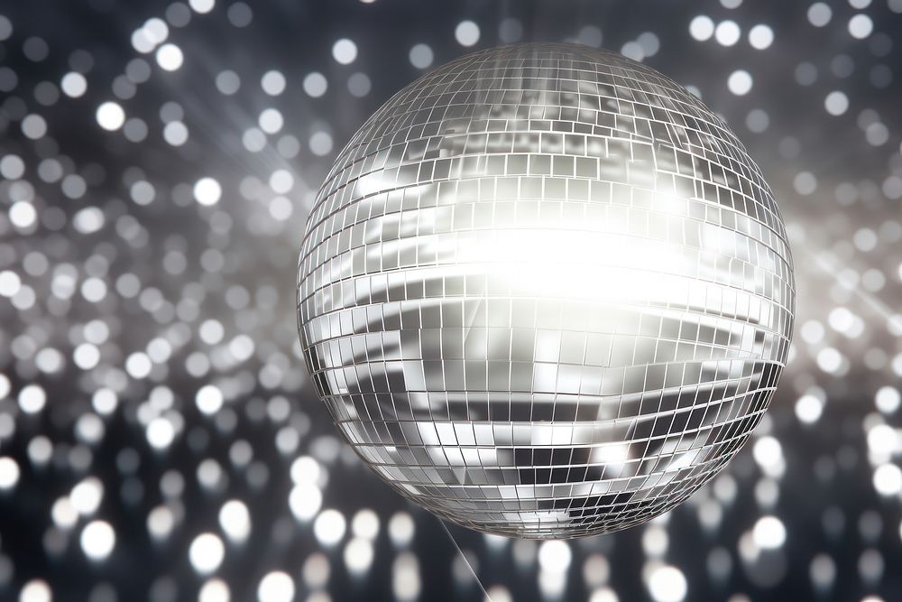 Disco ball sphere silver shiny. | Premium Photo - rawpixel