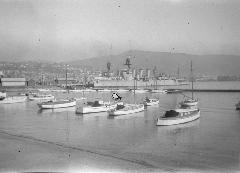 [Yachts harbour] (1920s-1930s) Roland Searle. | Free Photo - rawpixel