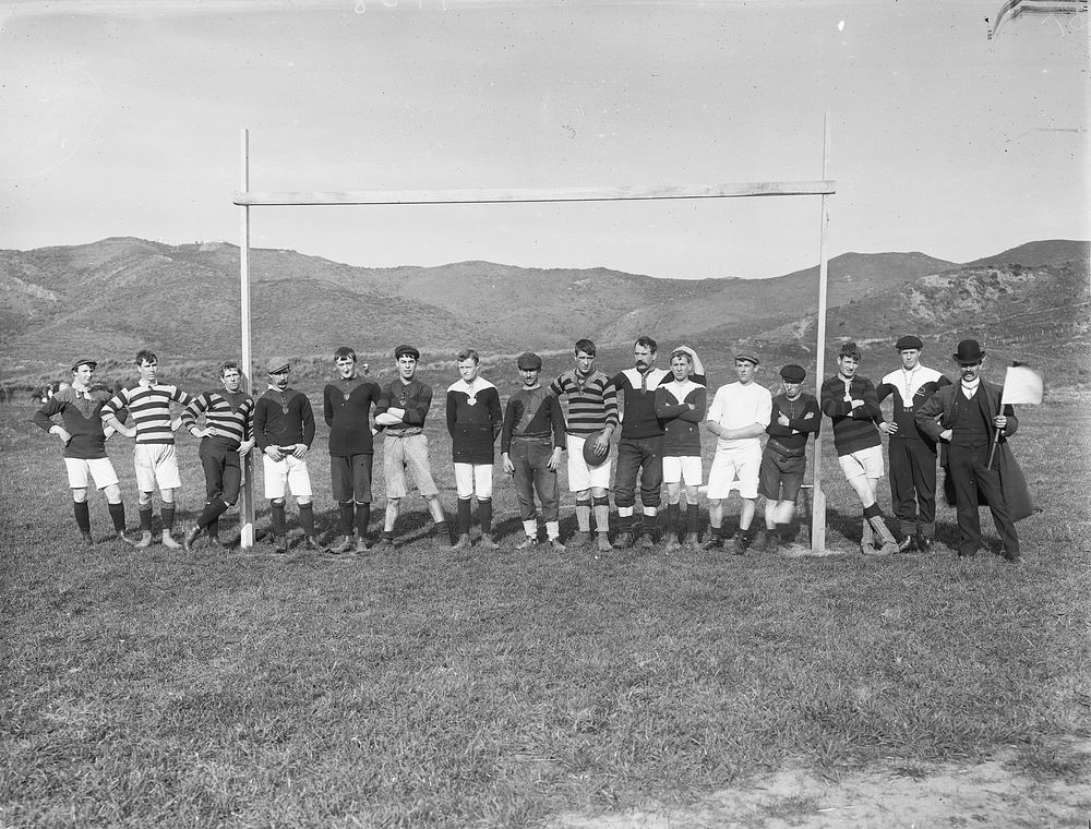 Unidentified Rugby Team (circa 1900) | Free Photo - rawpixel