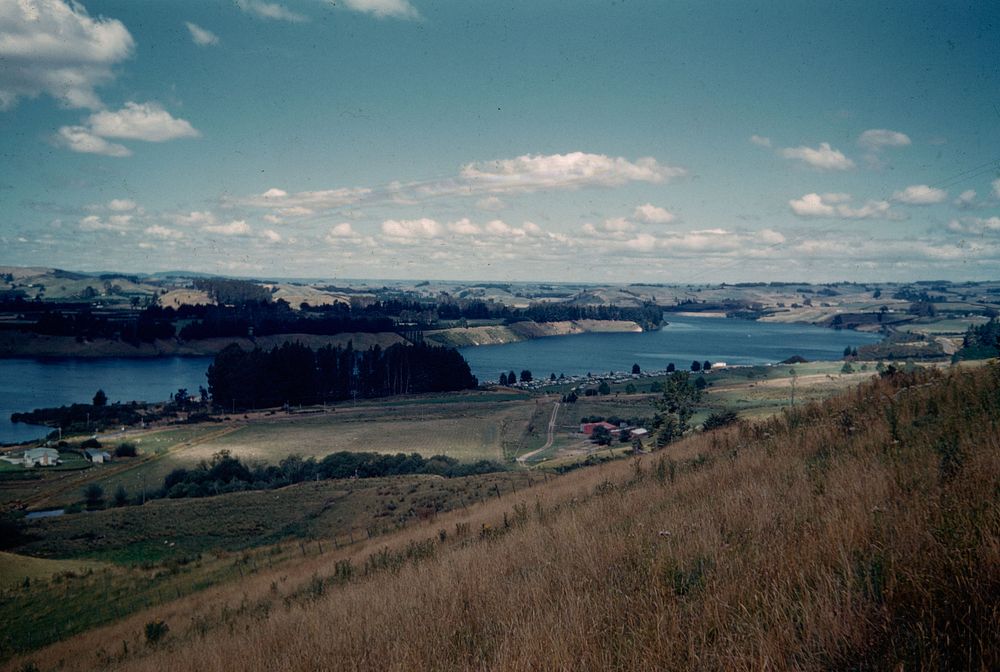 Panorama Karapiro Lake Reservoir Hill | Free Photo - rawpixel