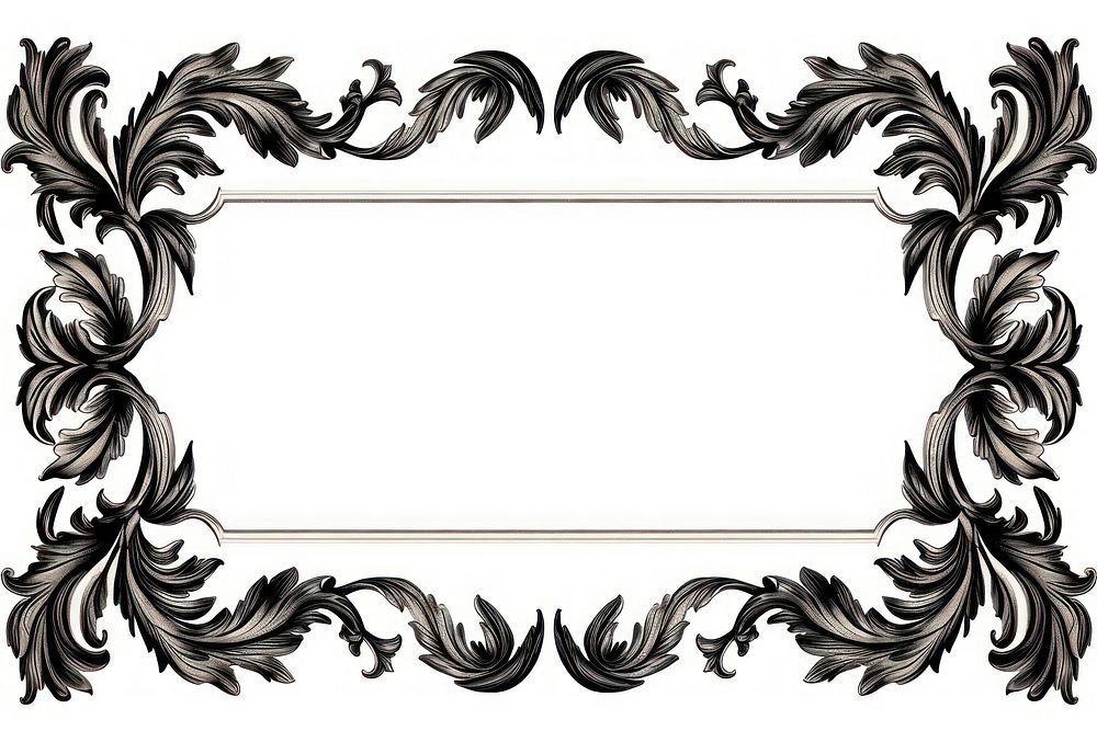 Vintage ornament frame graphic graphics | Premium Photo Illustration ...