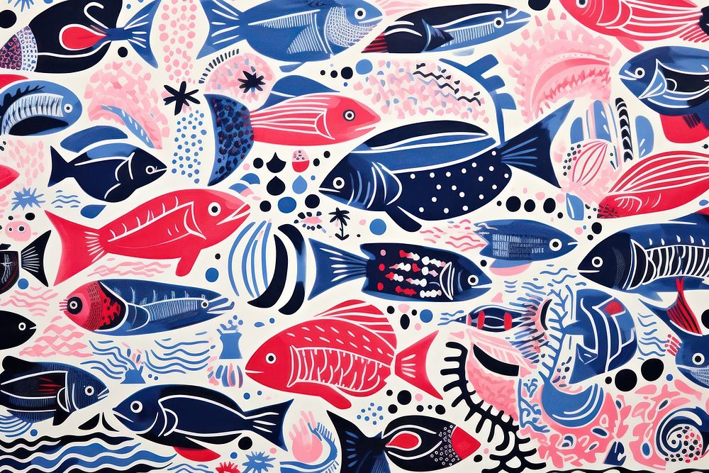 Wallpaper background ocean fish backgrounds | Free Photo Illustration ...