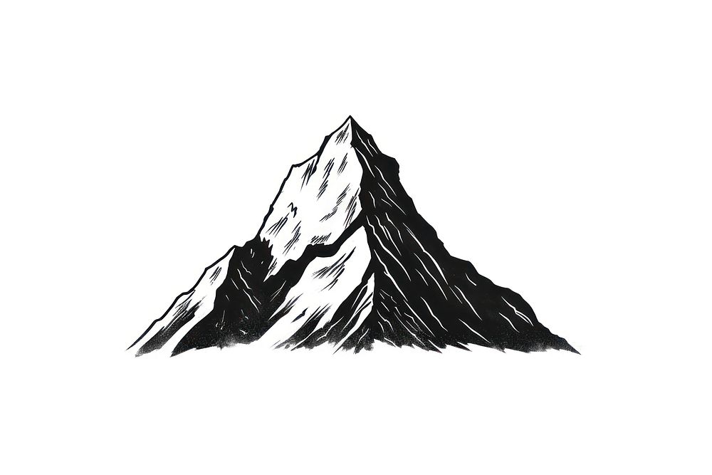 Mountain sketch drawing nature. AI | Free Photo Illustration - rawpixel