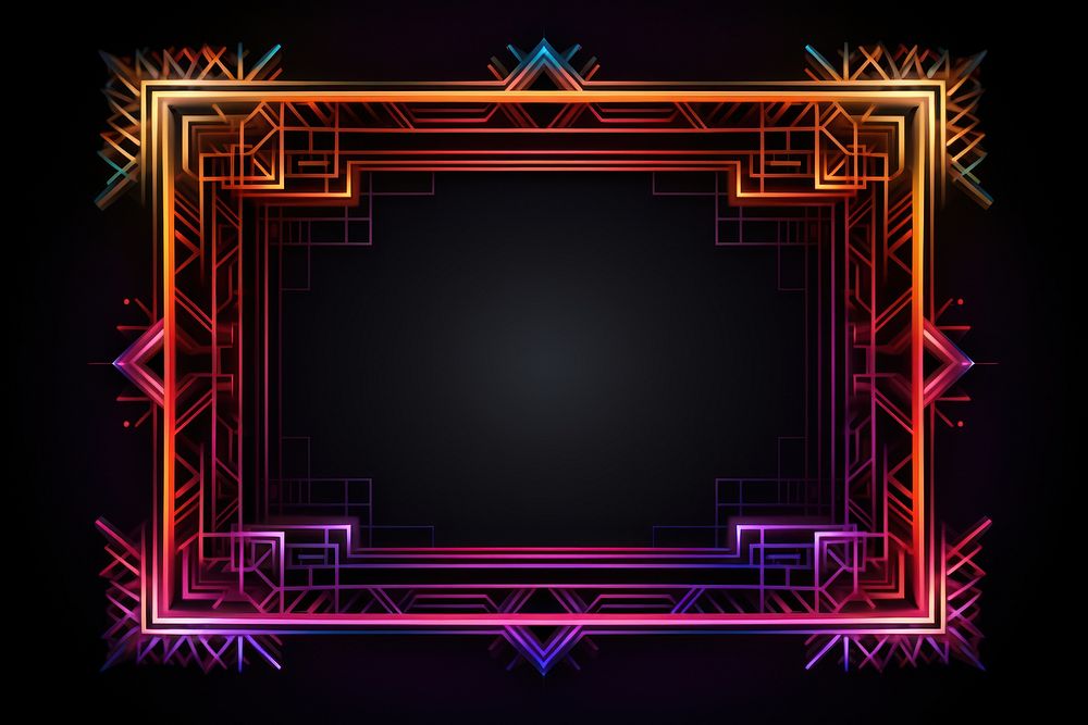 Geometric ornament frame backgrounds light | Premium Photo Illustration ...