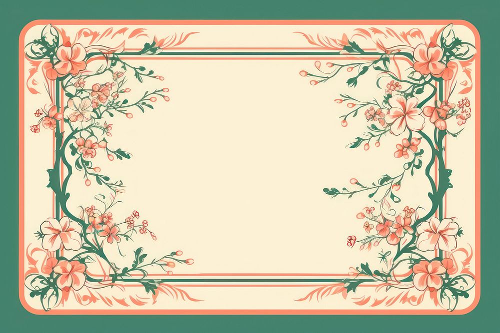 Japanese ornament frame graphic graphics | Free Photo Illustration ...