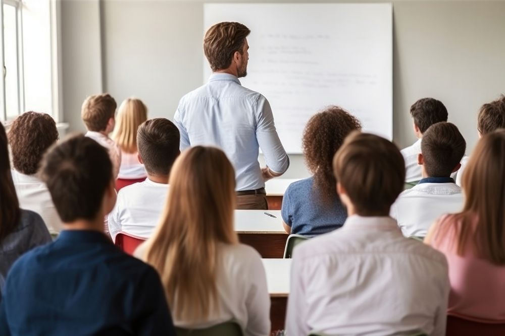 Professor giving lecture student classroom | Premium Photo - rawpixel