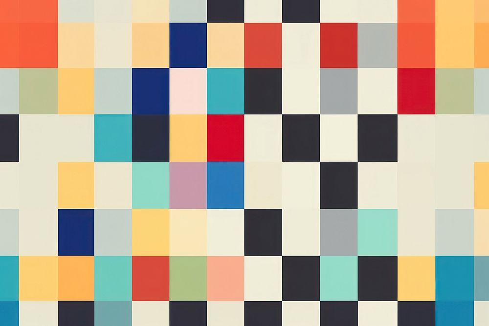 Bauhaus grid pattern backgrounds art | Premium Photo Illustration ...