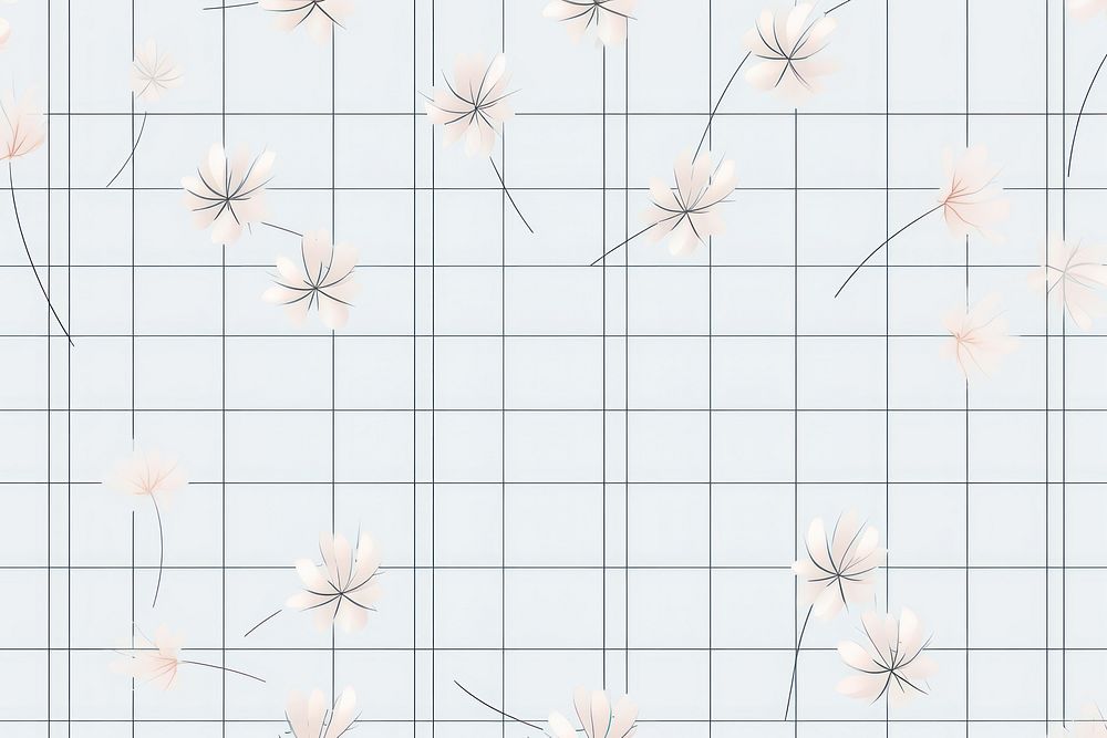 Grid pattern backgrounds wallpaper flower. | Premium Photo Illustration ...