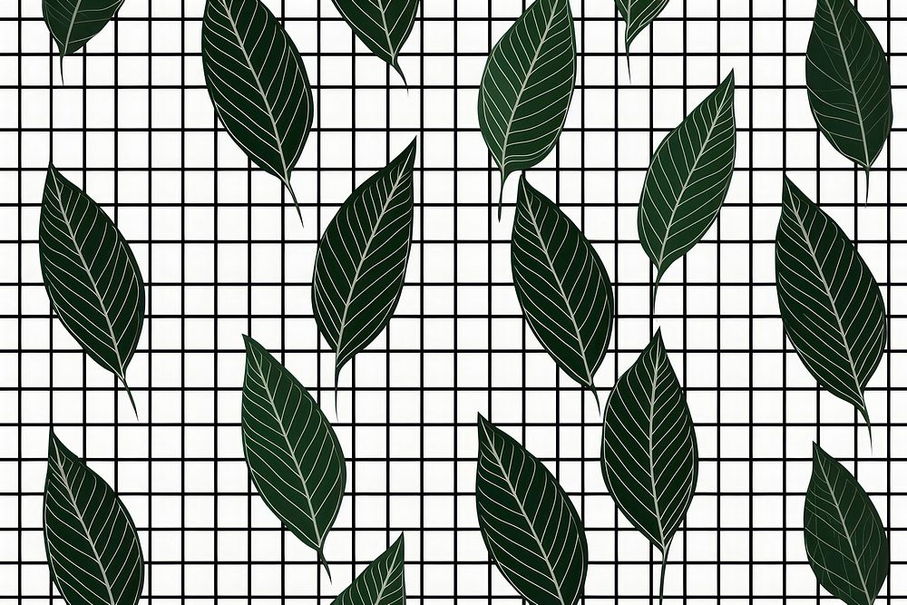 Grid pattern backgrounds plant line. | Premium Photo Illustration ...